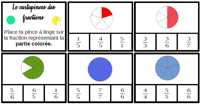 Atelier sur les fractions - L ecole de crevette
