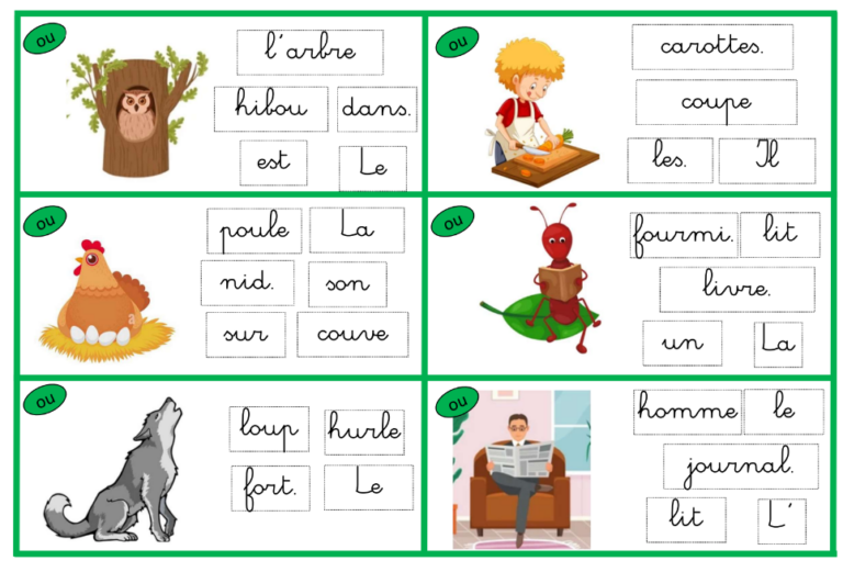 La phrase – L ecole de crevette