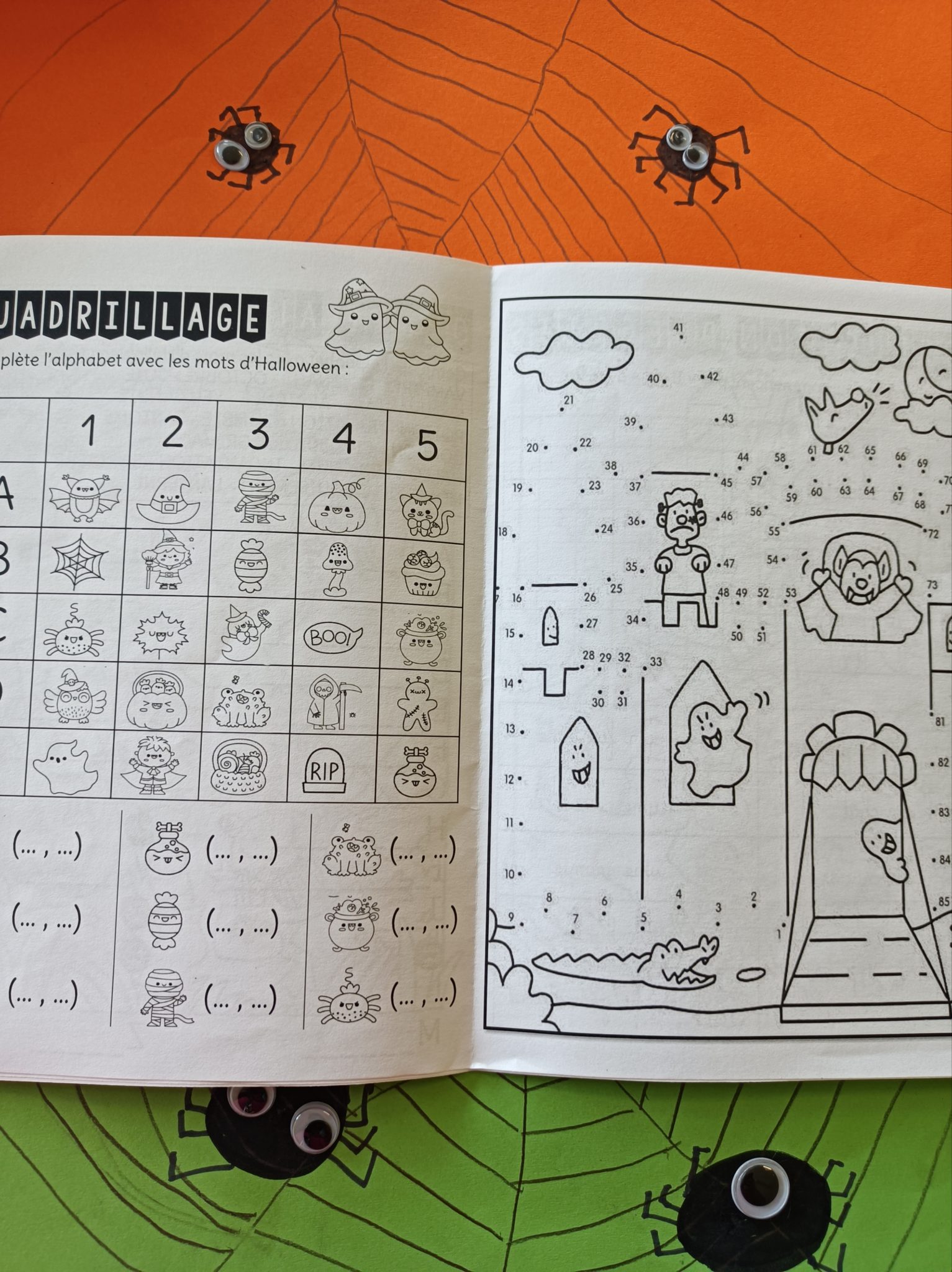 Cahier de vacances d’automne – Halloween – L ecole de crevette
