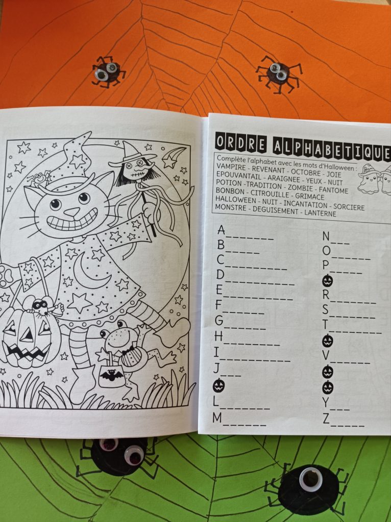 Cahier de vacances d’automne – Halloween – L ecole de crevette