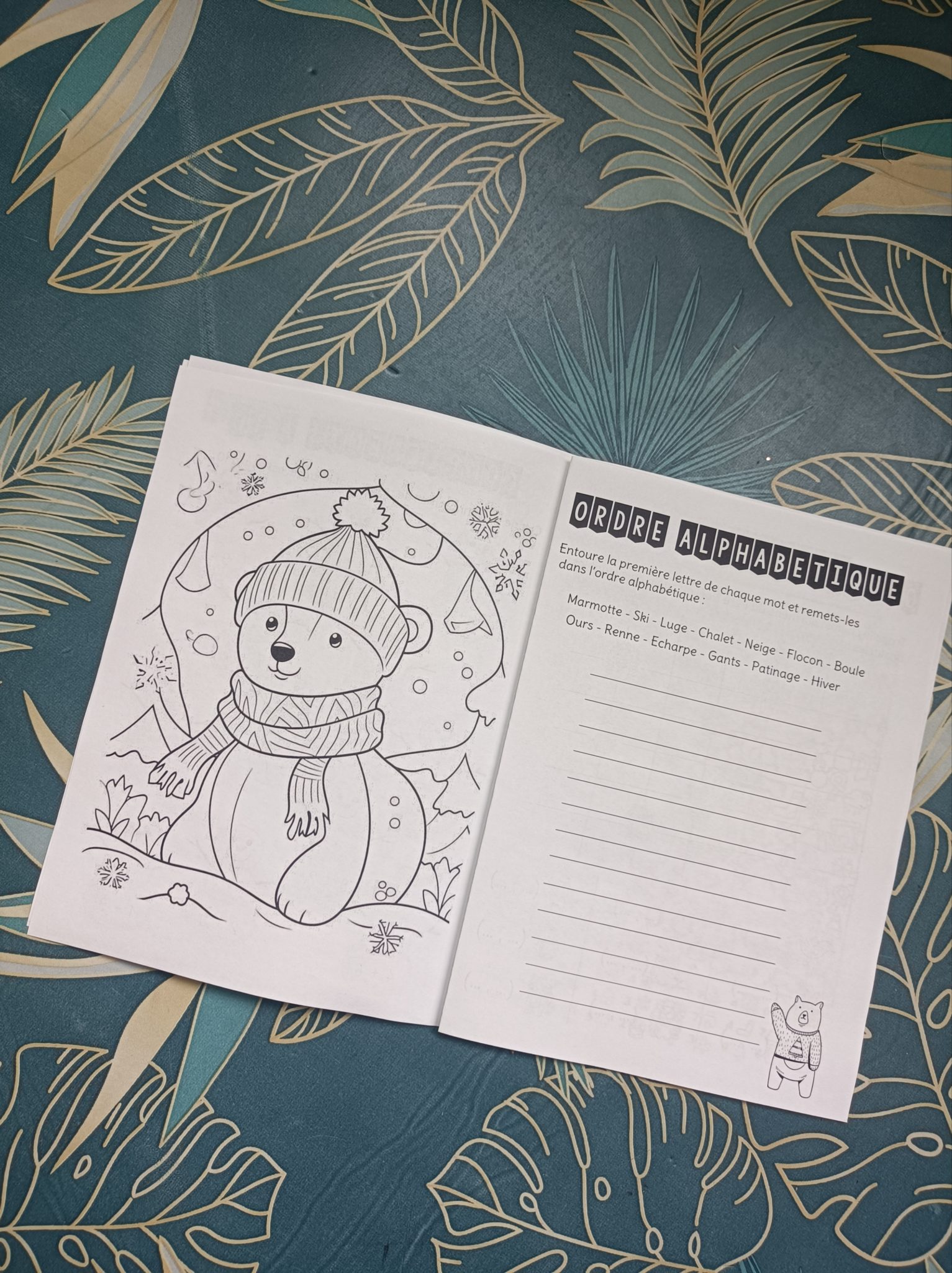 Cahier de vacances d’hiver – L ecole de crevette