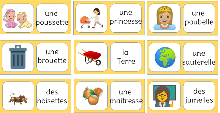 Dominos des sons – L ecole de crevette