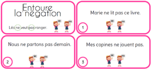 La phrase négative – L ecole de crevette