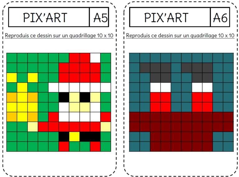 Pixel Art de Noël – L ecole de crevette
