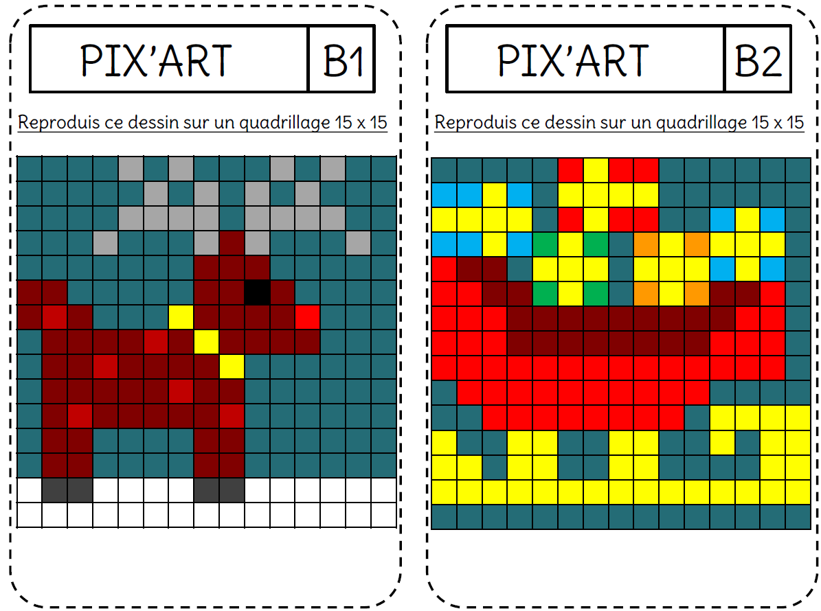 Pixel Art de Noël – L ecole de crevette