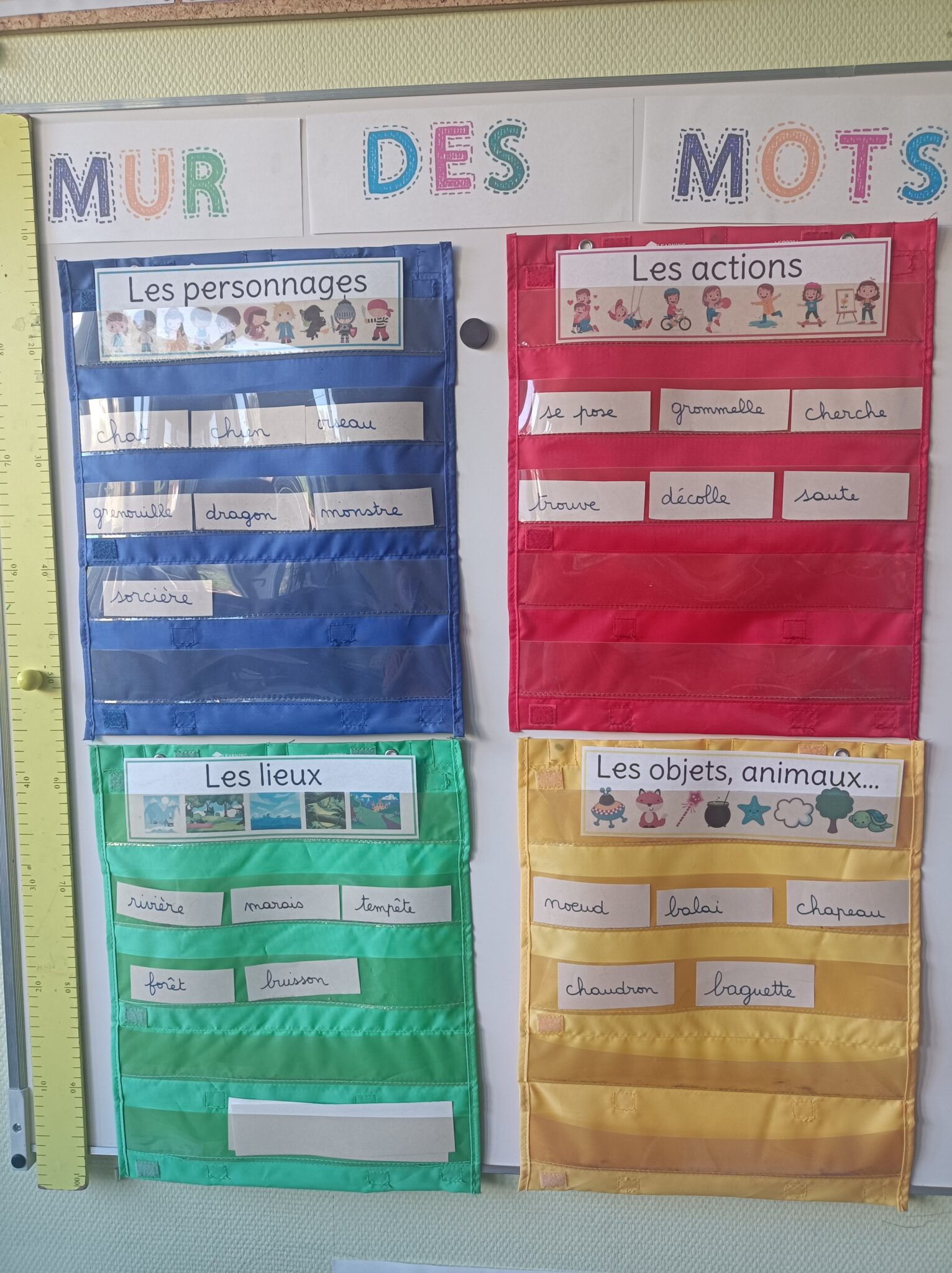 Le mur des mots – L ecole de crevette