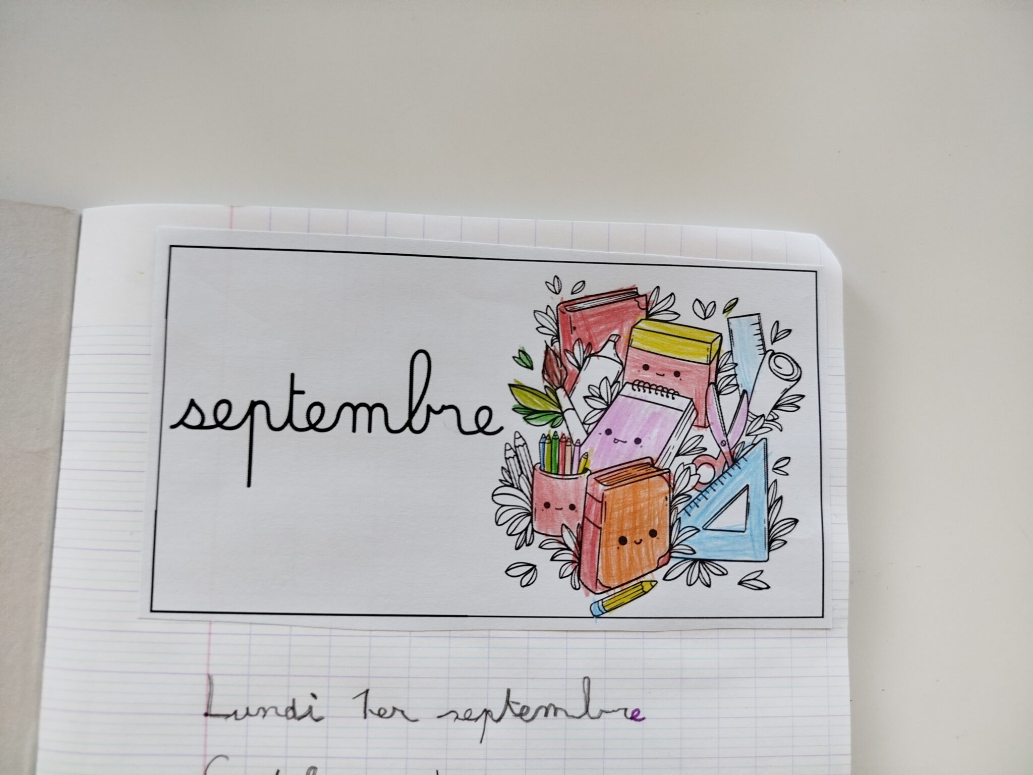 Coloriage des mois de l’année pour cahier du jour – L ecole de crevette