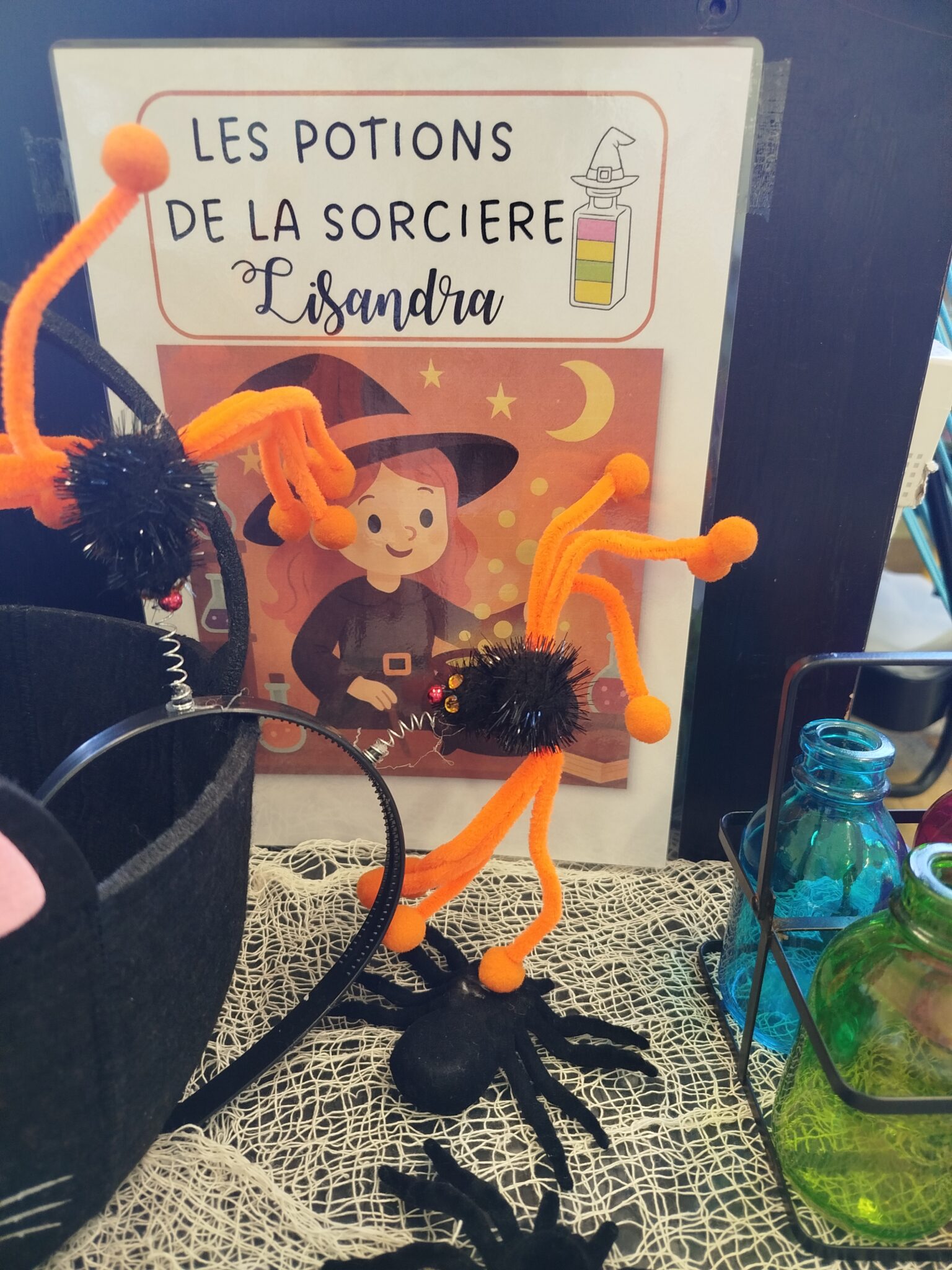 Espace à scénario – Les potions de la sorcière – L ecole de crevette