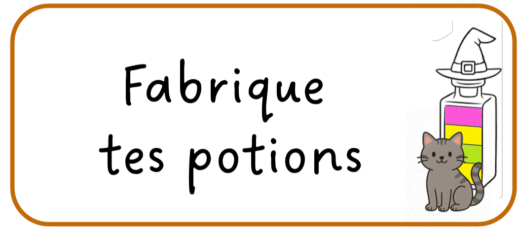 Espace à scénario – Les potions de la sorcière – L ecole de crevette
